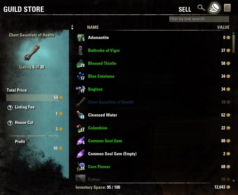 Elder Scrolls Online ESO Trading Guide - mmosumo